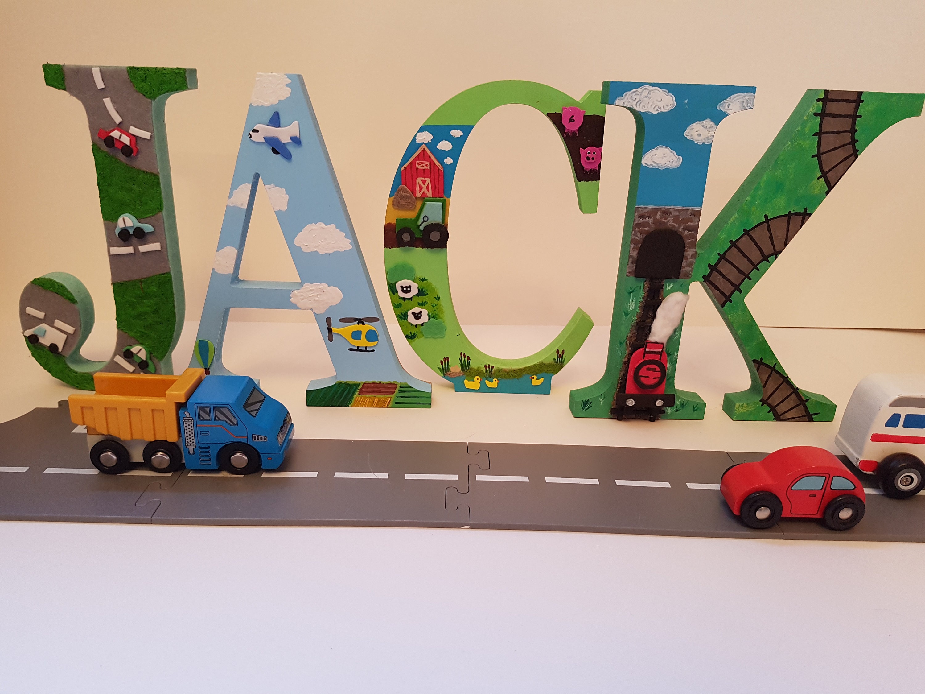 Farm Wooden Freestanding Letter - Etsy