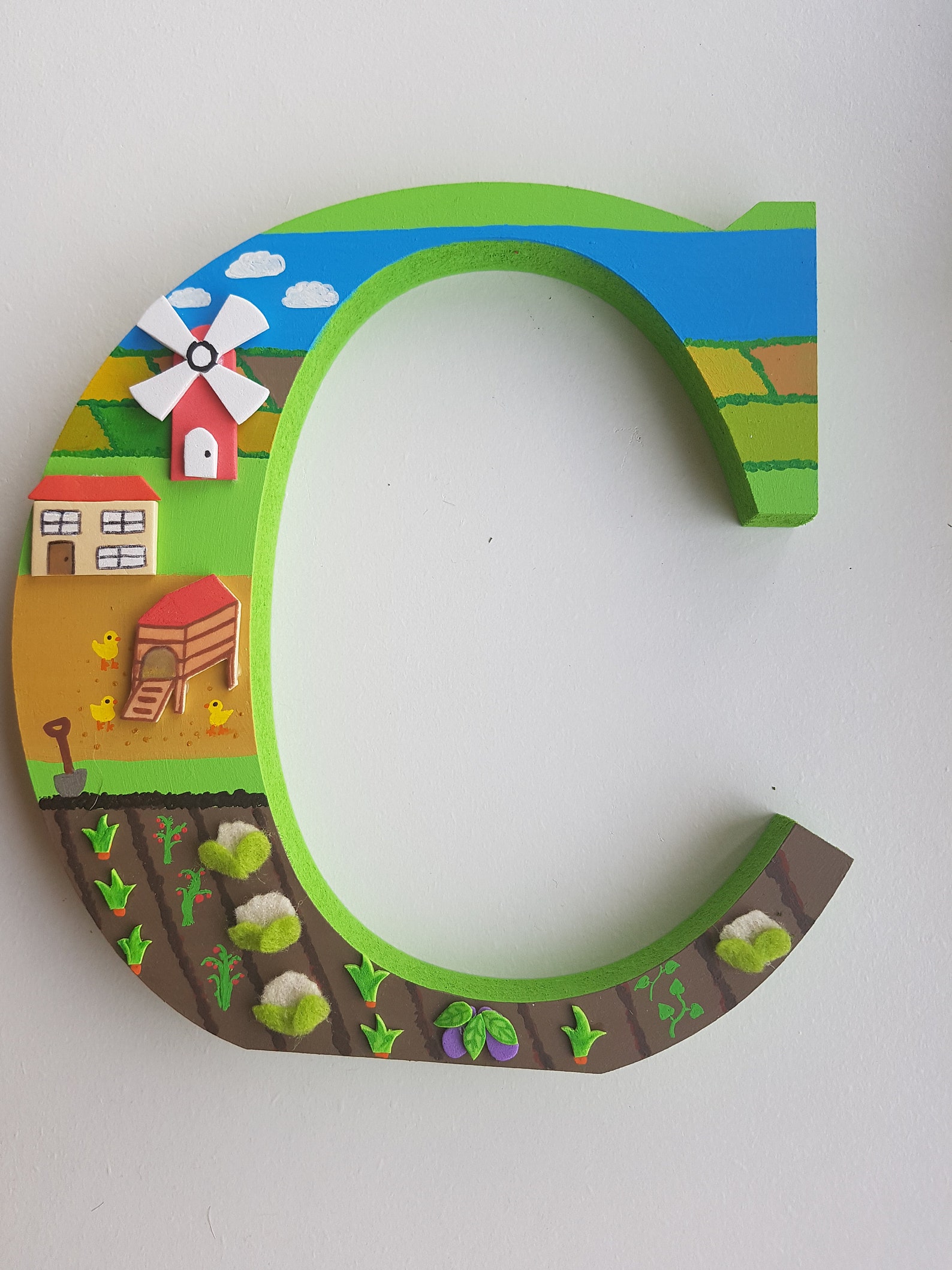 Large Wooden Farm Letters | Etsy