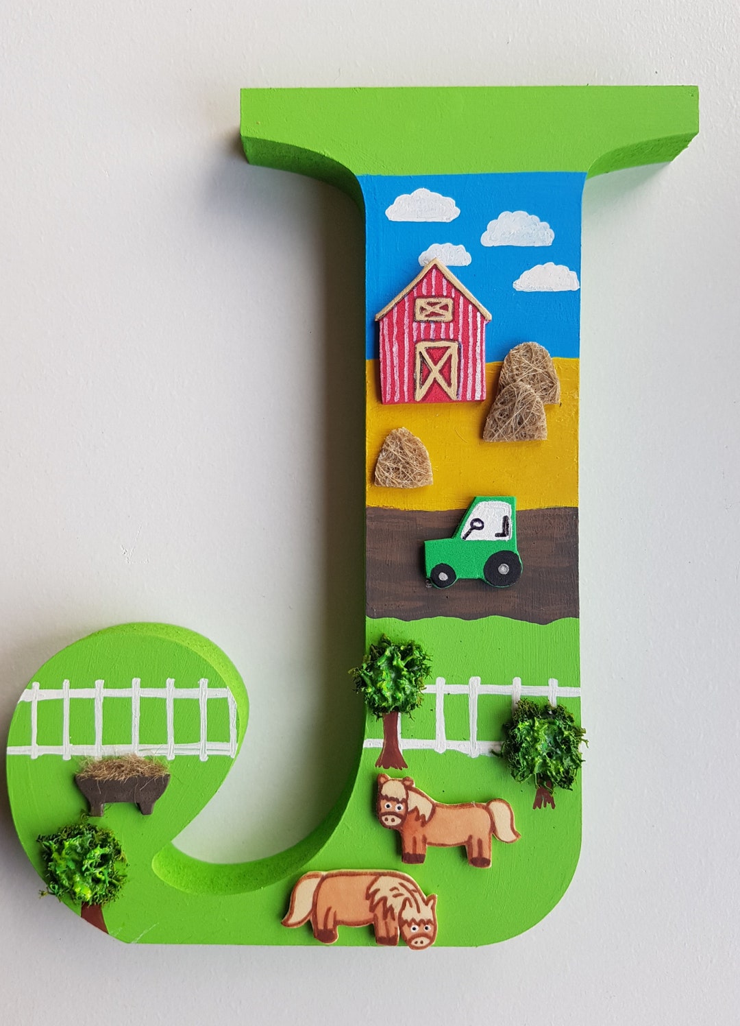 Large Wooden Farm Letters - Etsy