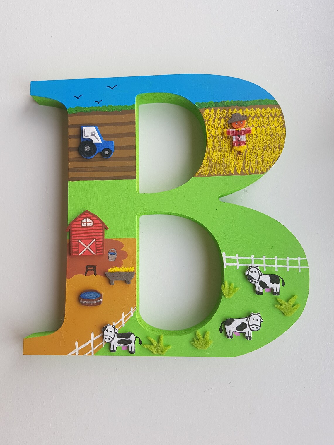 Large Wooden Farm Letters | Etsy