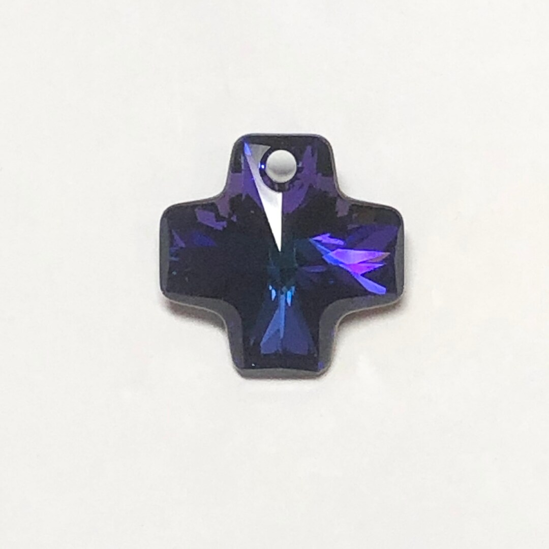 1pc 20mm Authentic Swarovski Cross Pendant 6866 Crystal - Etsy