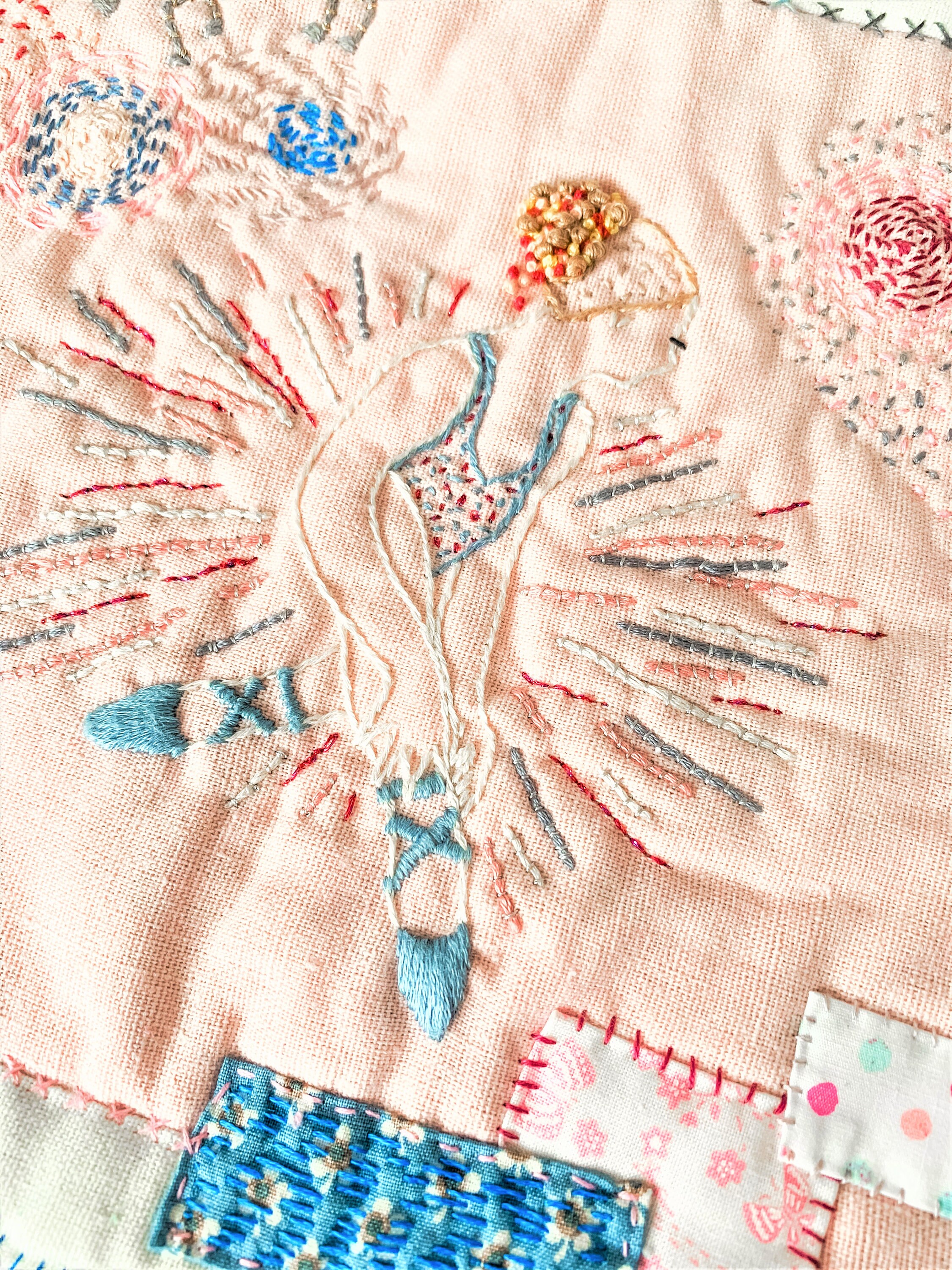 PDF Ballerina Girl Sampler Embroidery - Etsy