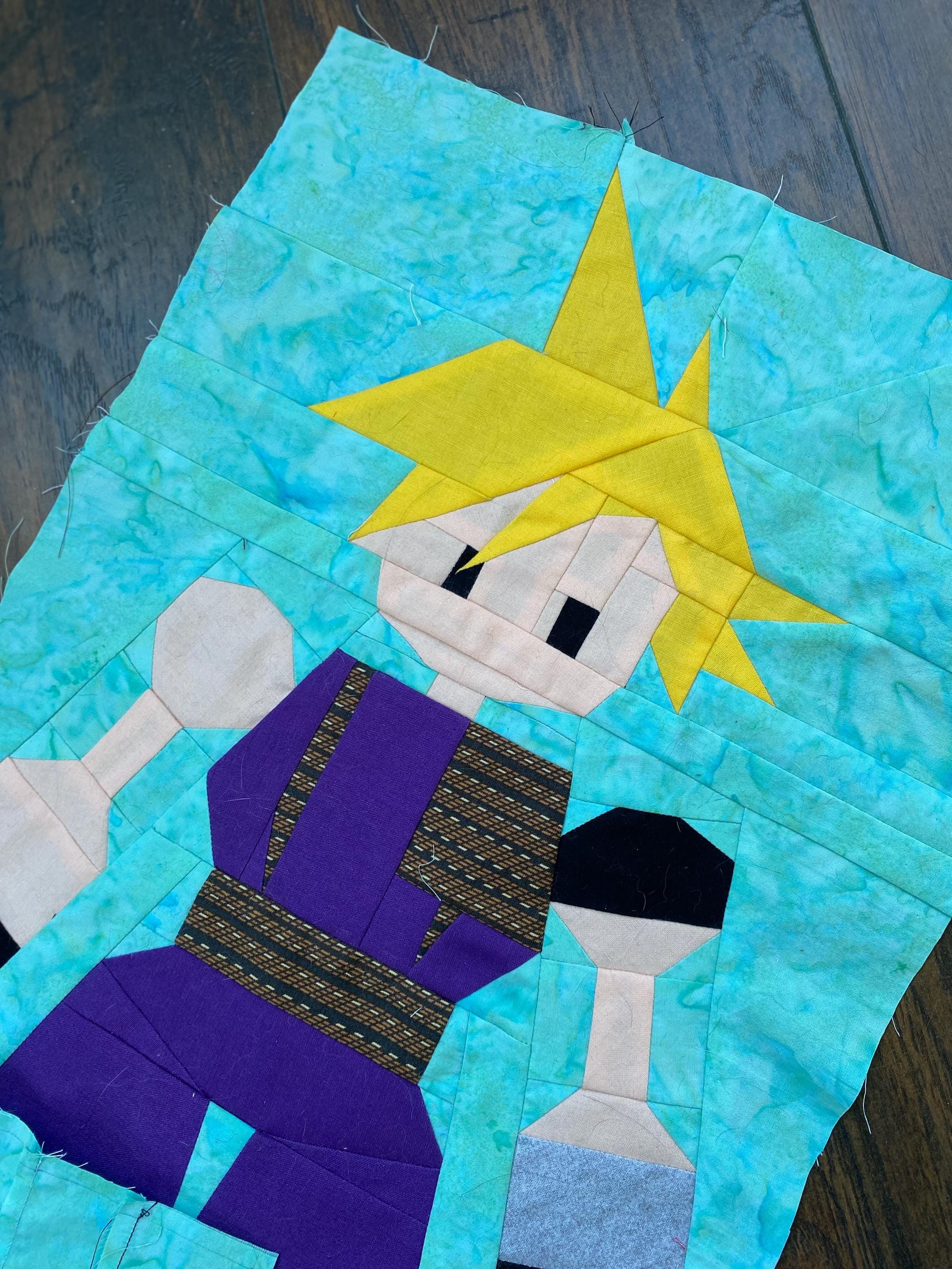 Cloud Strife Quilt Block PDF Pattern - Etsy