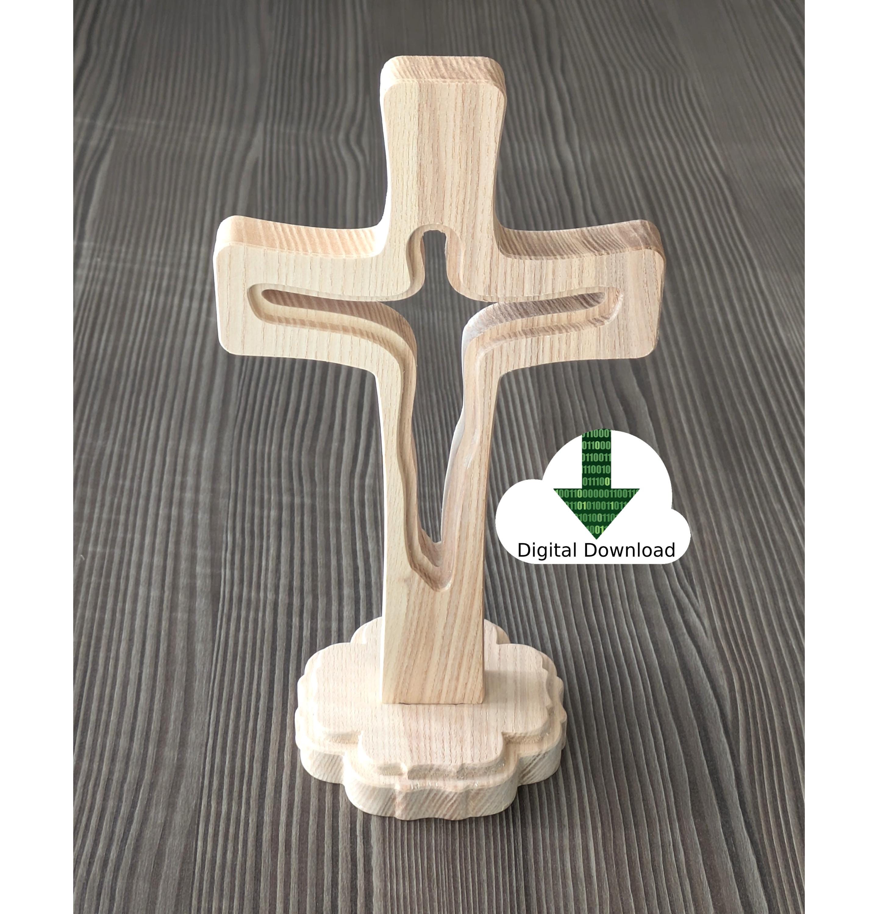 CNC Christian Cross Project, Vectric Vcarve 12.5, Aspire 12.5 Plus SVG ...