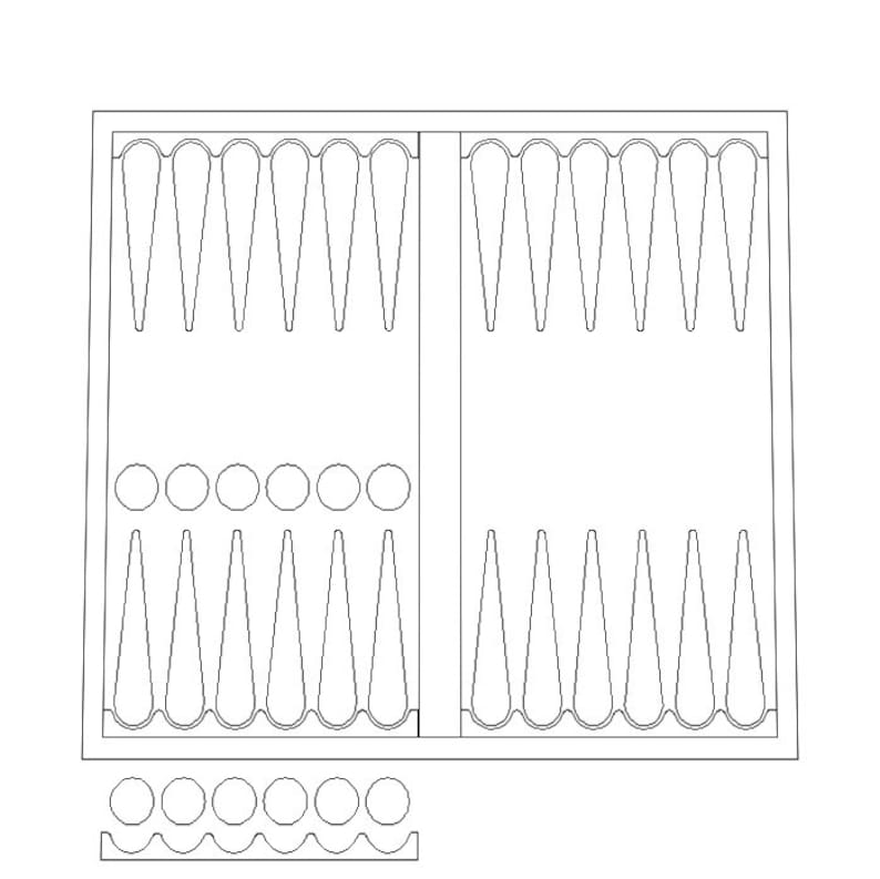 Backgammon Board Design Digital File ( Svg , Dxf & Pdf) - Etsy Canada