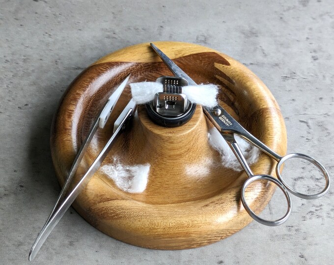 Solid Walnut 5 Vape Atomizer Build Stand / Display Stand - Etsy UK