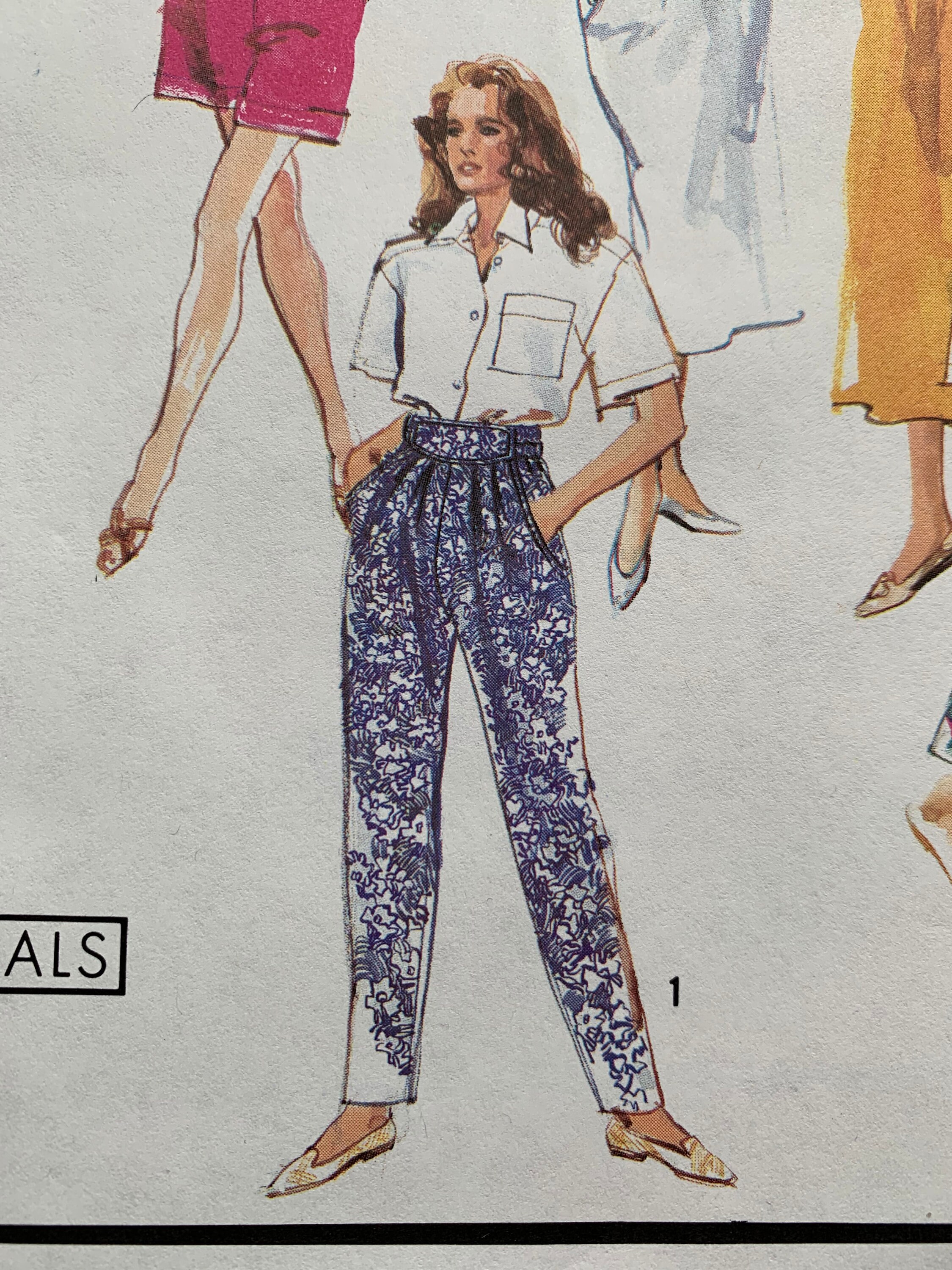 Simplicity 7114 Vintage Sewing Pattern 90s Culottes Skirt Pants Shorts ...
