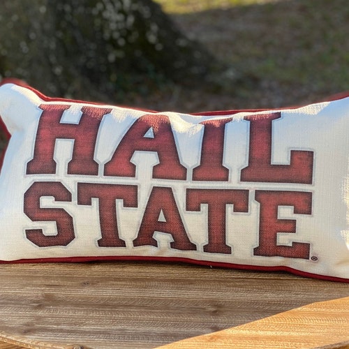 Mississippi State Pillow MSU Pillow Watercolor - Etsy