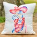 Colonel Rebel Pillow || Watercolor Colonel Rebel || Colonel Reb Art ...