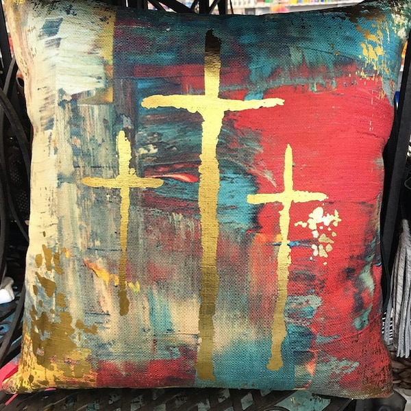 Cross Pillow - Etsy