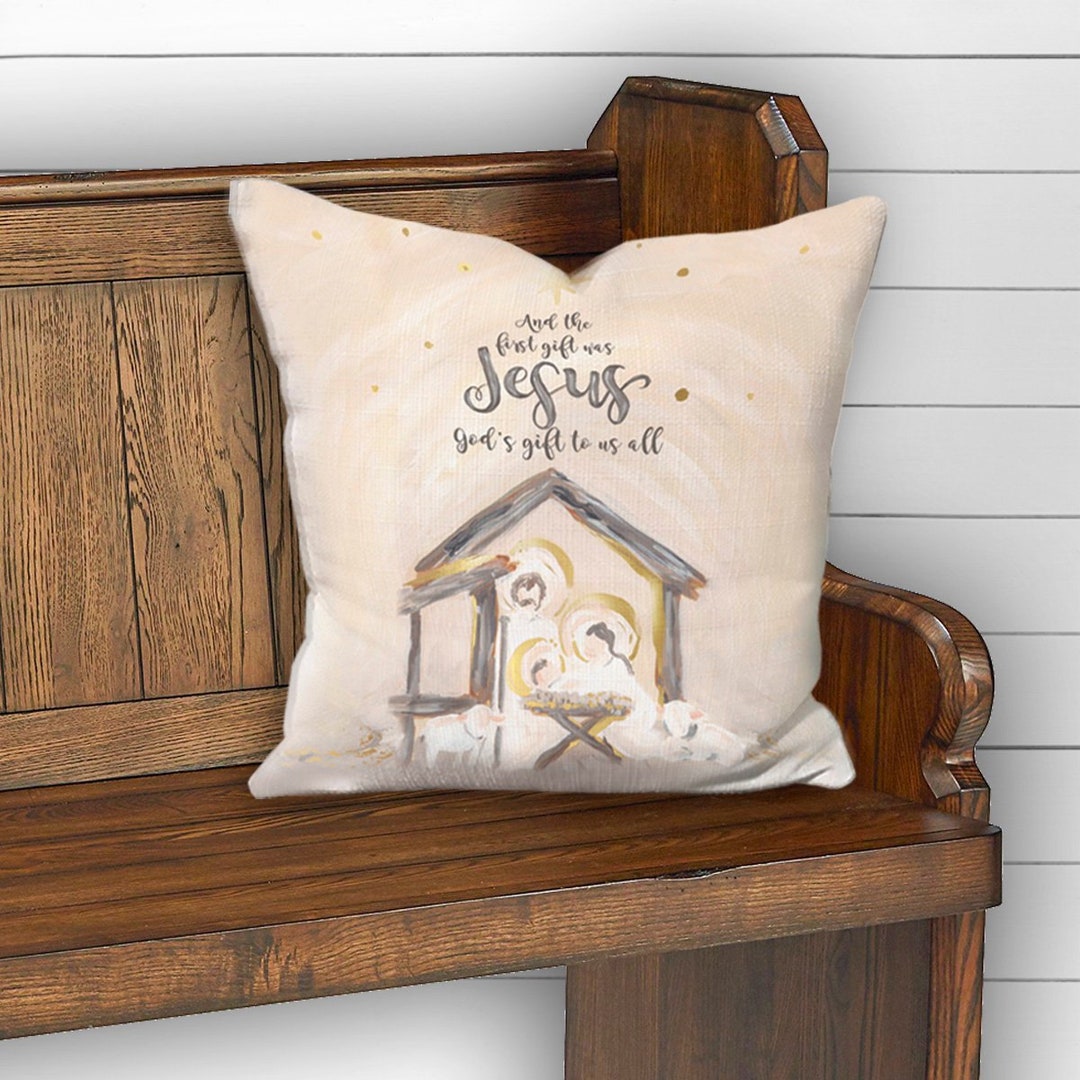 Nativity Pillow Christmas Nativity Pillow Christmas Pillow - Etsy