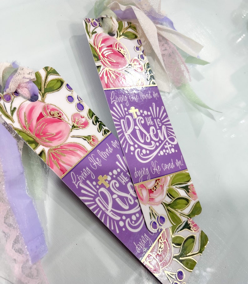 Bible Book Marks || He is Risen Bookmark || Easter Book Marks || Easter ...