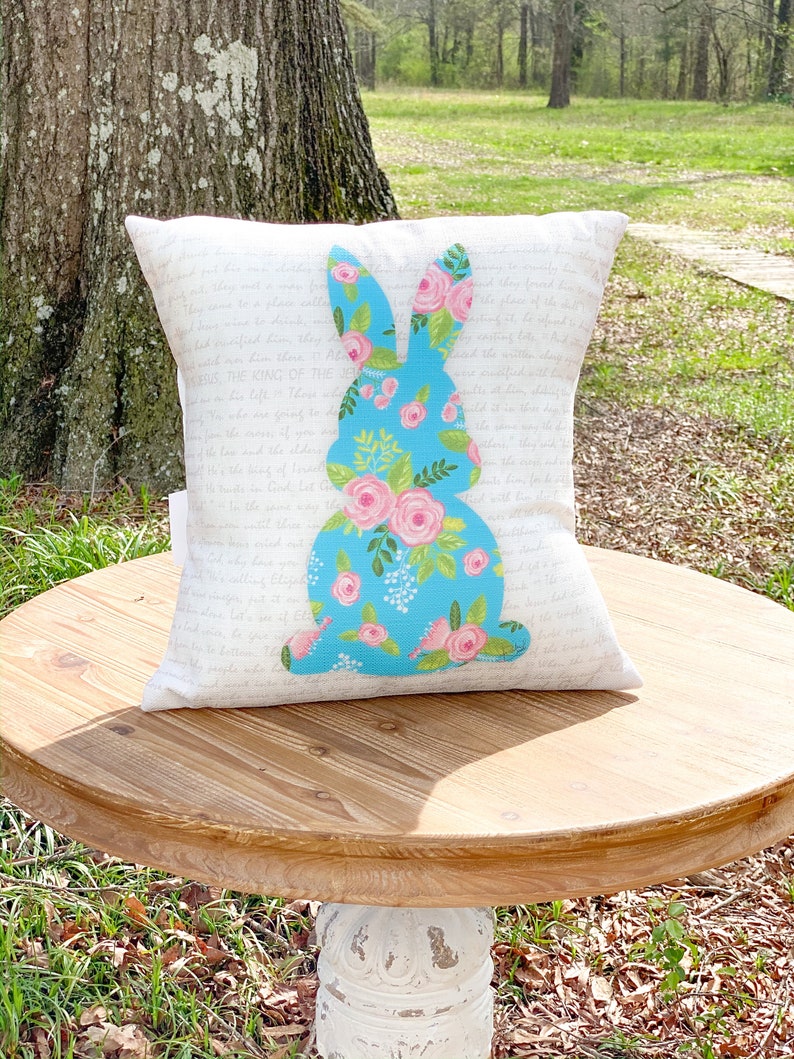 Easter Story Pillow || Bunny Pillow || Easter Decor - 177 - Etsy