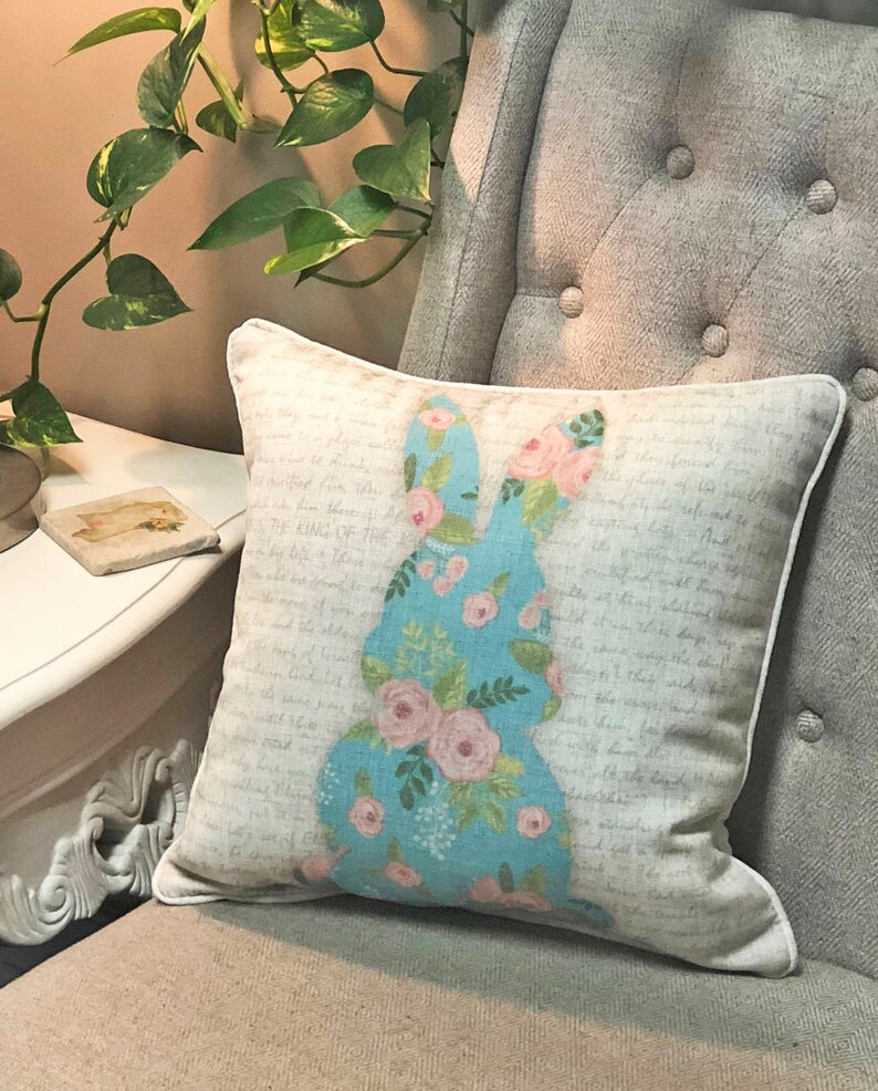 Easter Story Pillow || Bunny Pillow || Easter Decor - 177 - Etsy