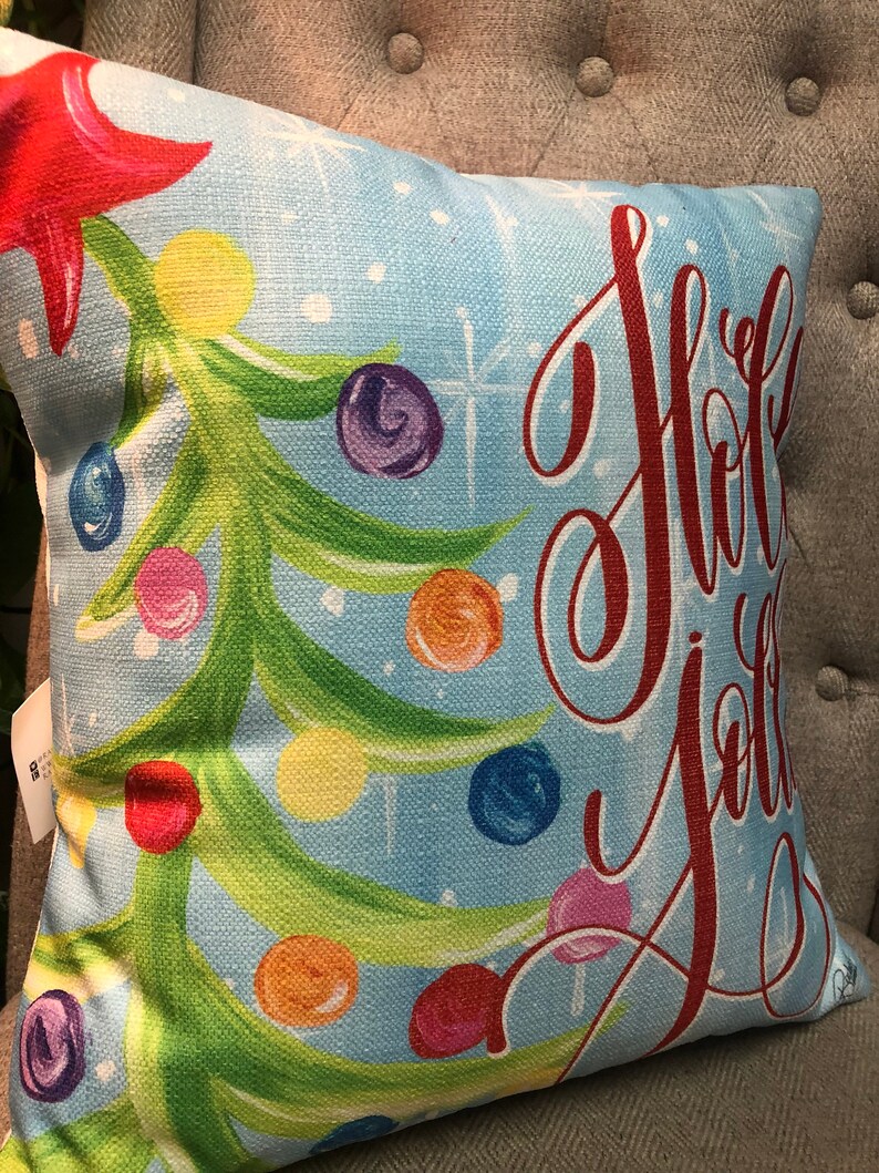 Holly Jolly Pillow Christmas Pillow Christmas Decor | Etsy