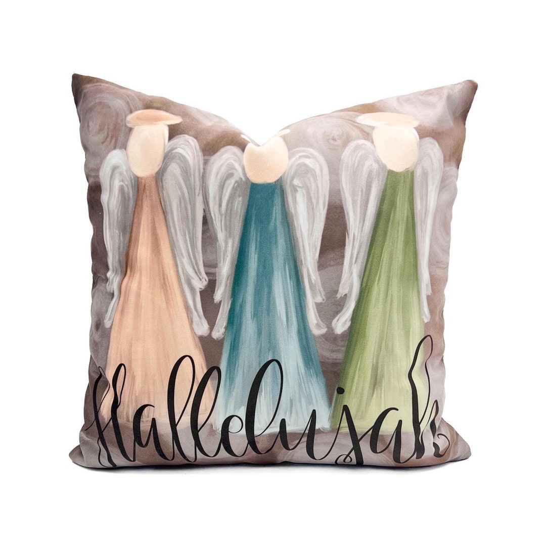 Angel Pillow || Christmas Halellujah Angels Pillow || Christmas Pillow ...