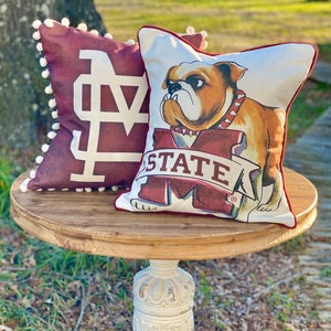 Mississippi State Pillow || MSU Pillow || Mississippi State Baseball - Etsy