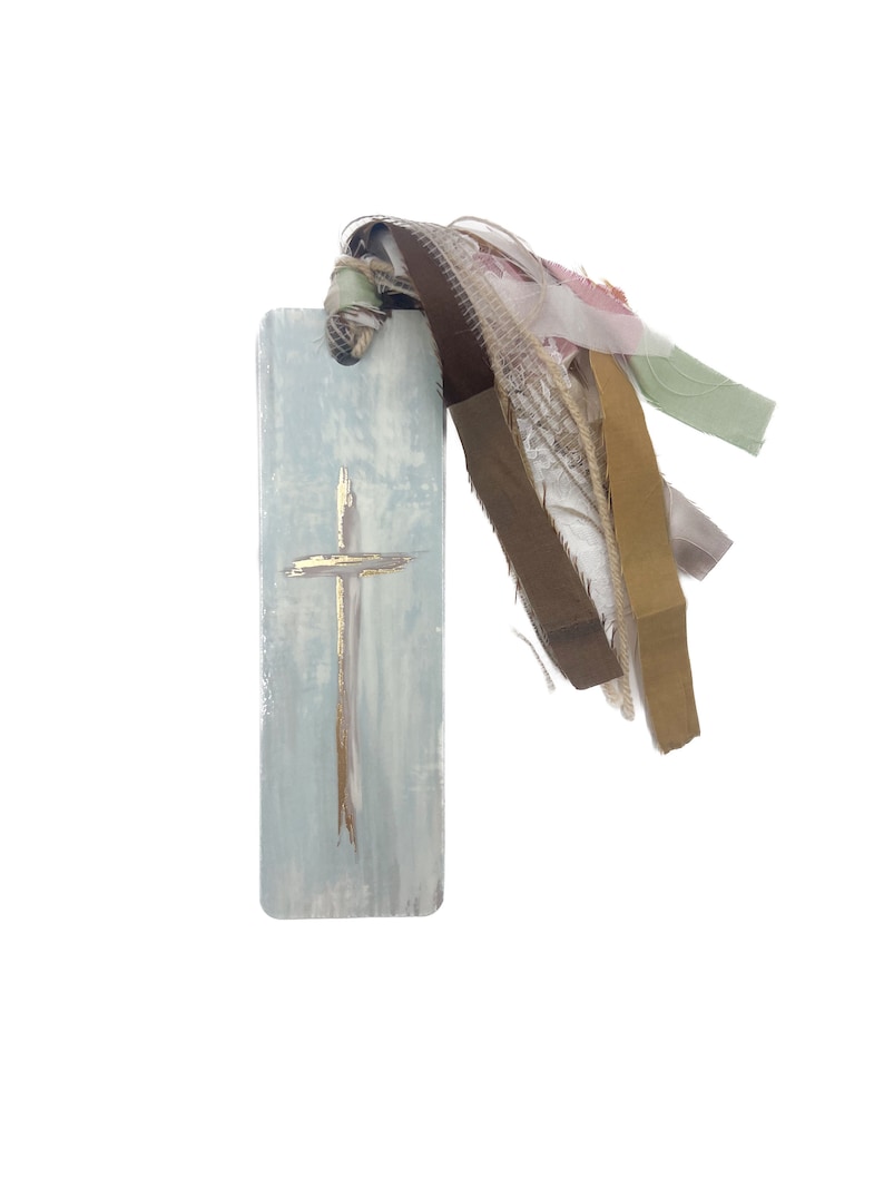 Bible Bookmark || at the Cross Bookmark || Gold Foil Cross Bookmark ...