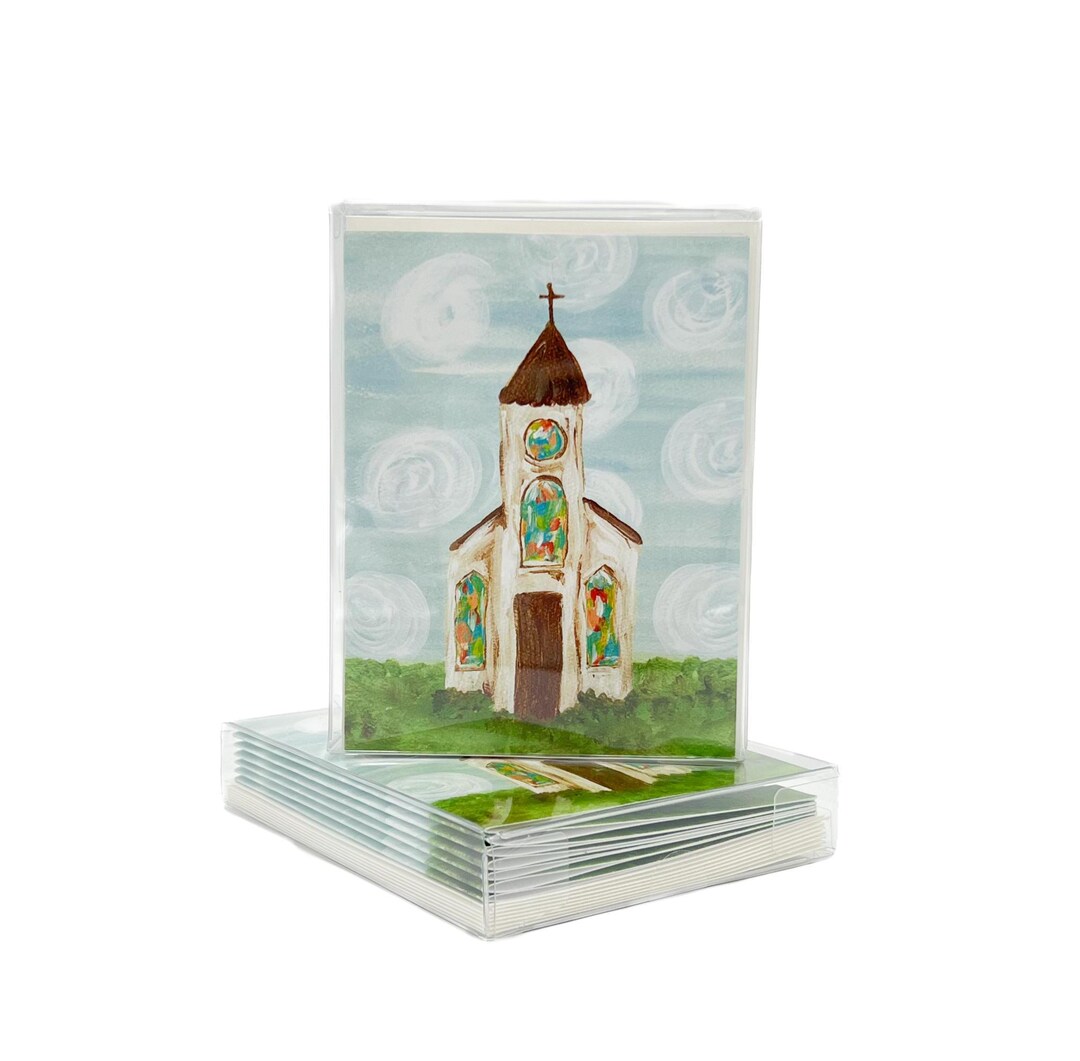 Little Chapel Folded Notes || Church Stationary - 022 - Etsy