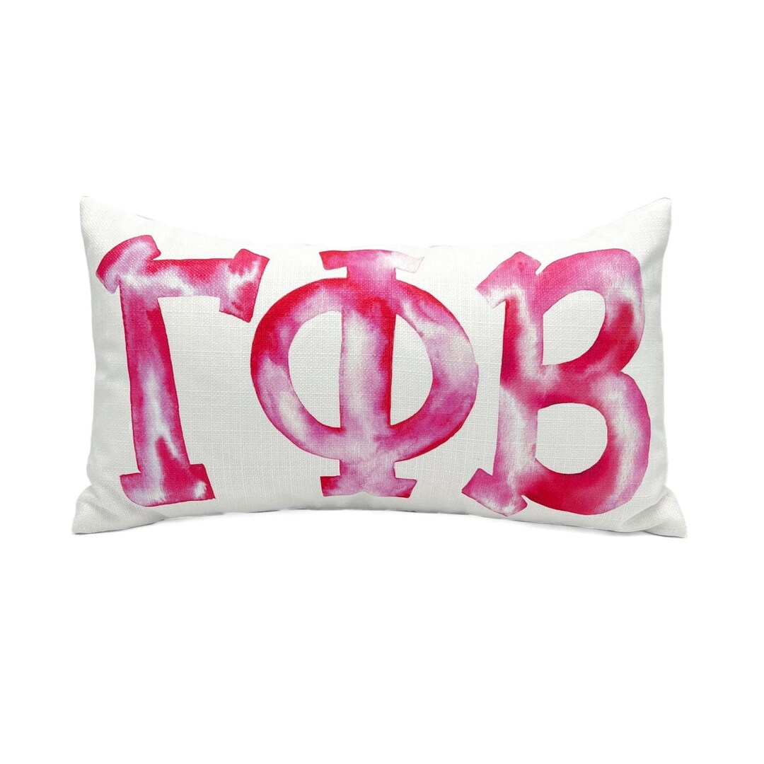 Gamma Phi Beta Pillow || Sorority Pillow || Greek Pillow - 250 - Etsy