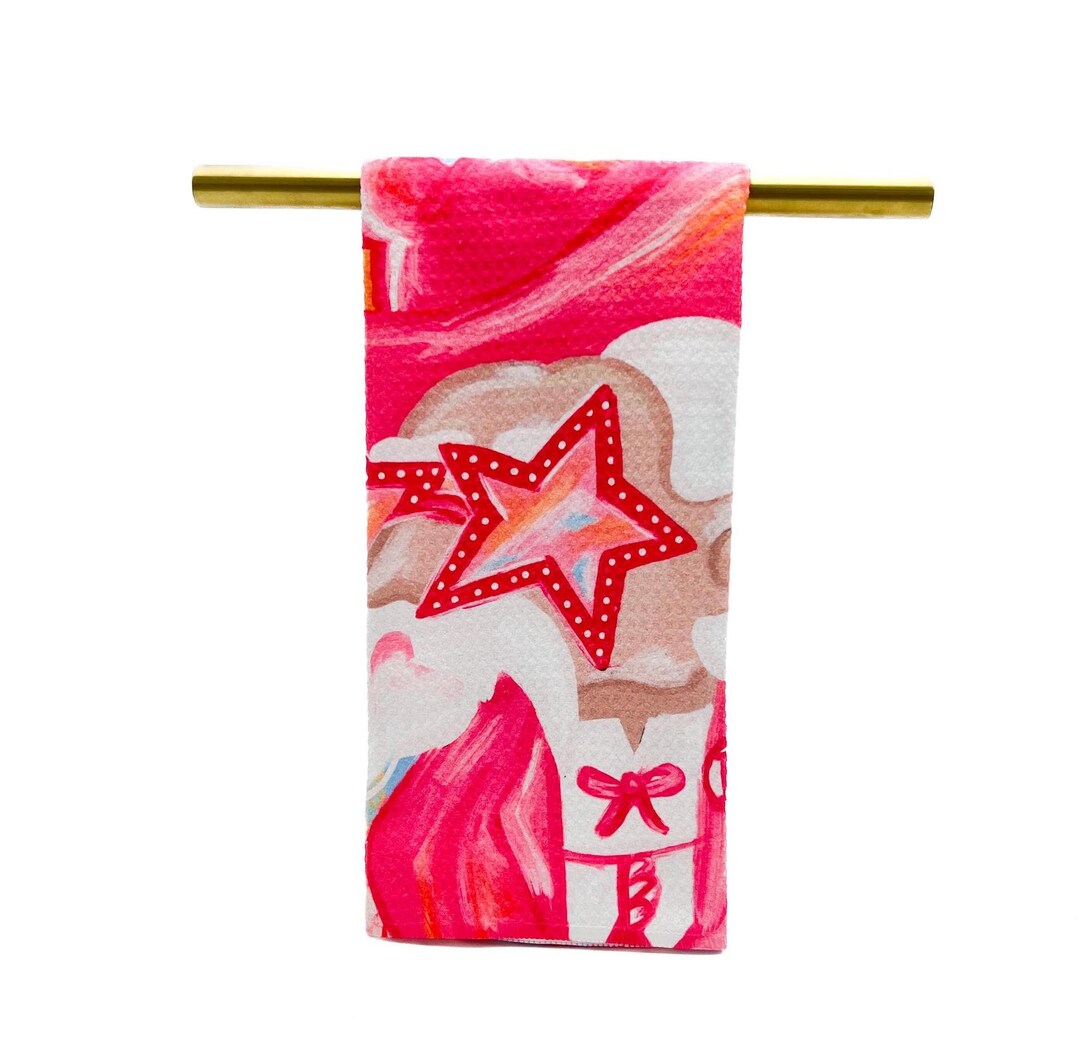 Pink Preppy Colonel Rebel Tea Towel || Rebel Kitchen Towel - 841 - Etsy