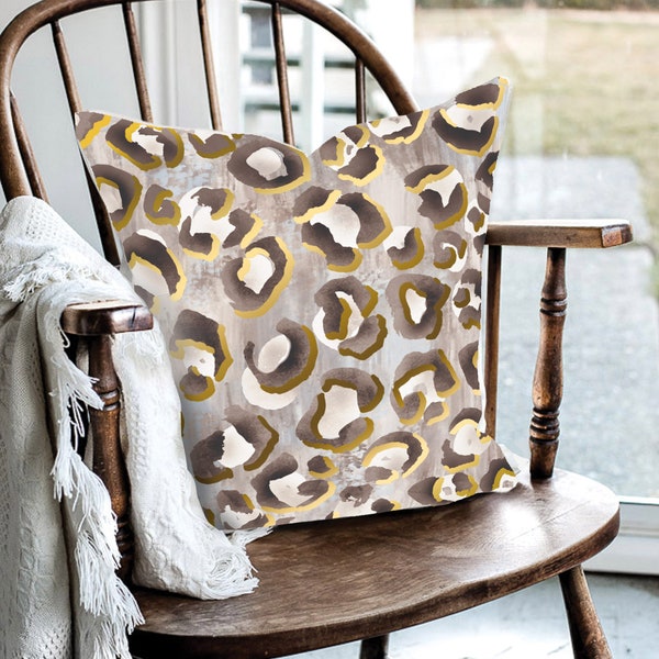 Leopard Print Pillow - Etsy
