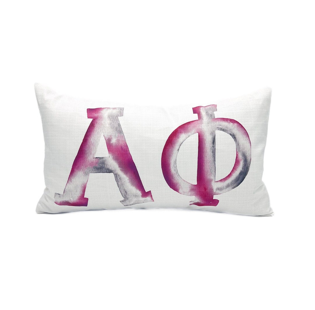 Alpha Phi Pillow || Sorority Pillow || Greek Pillow - 089 - Etsy