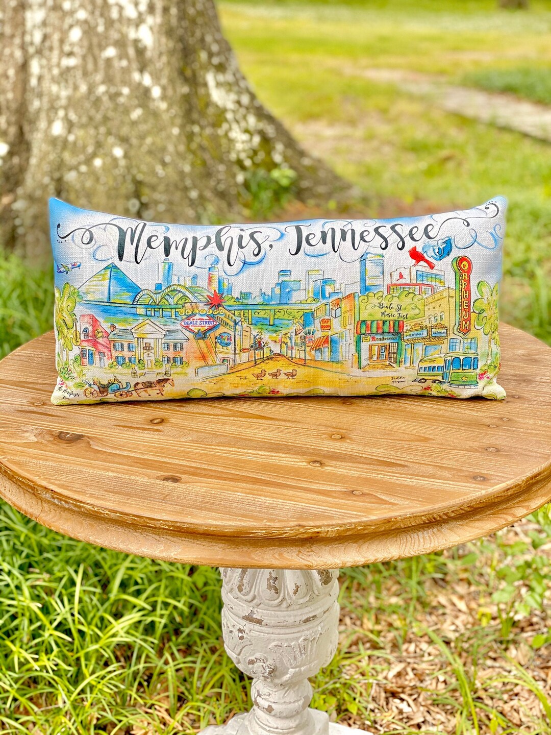 Memphis Tennessee Pillow Memphis, TN Pillow Memphis Art Memphis ...