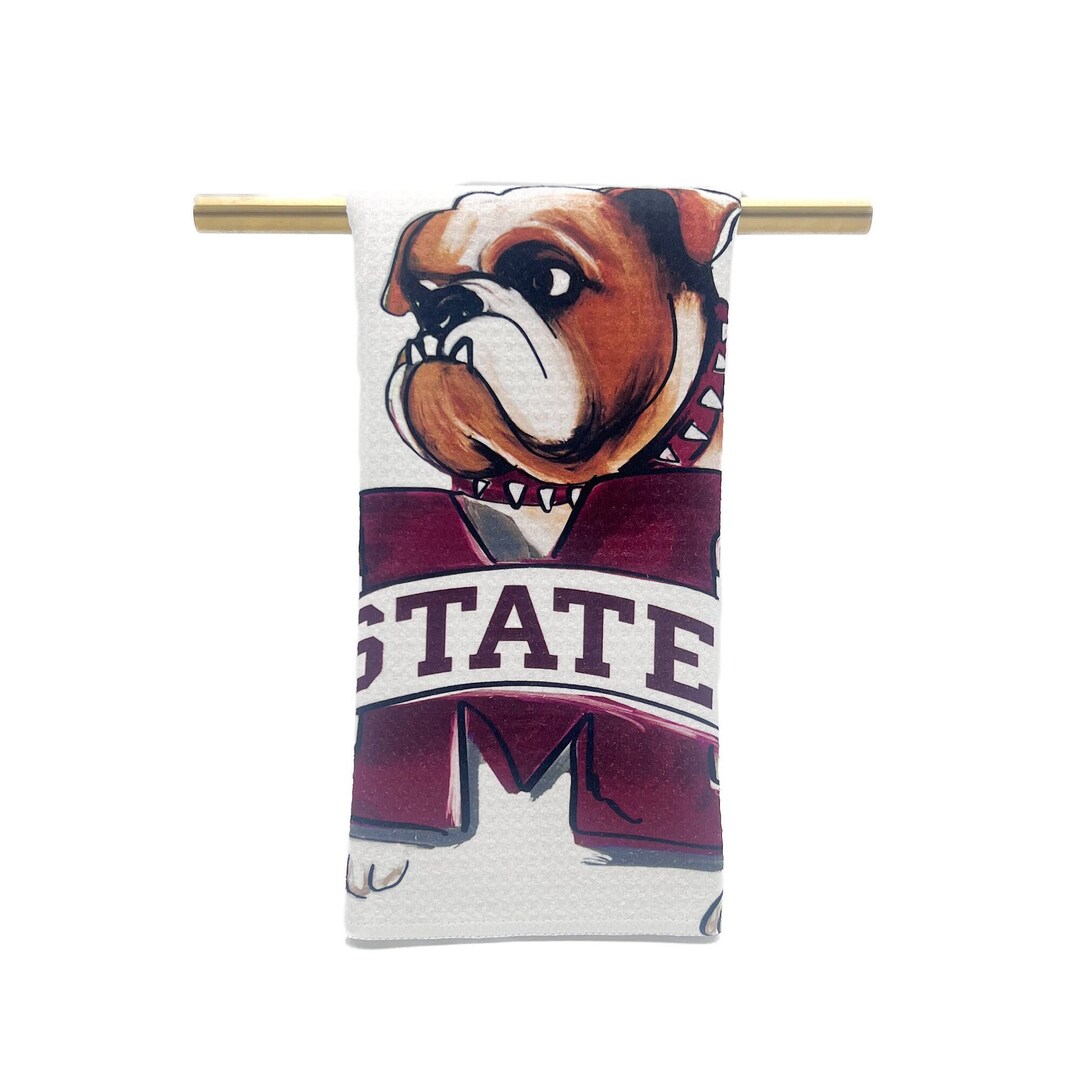 MS State Bully Kitchen Towel || MSU Tea Towel || Mississippi State ...