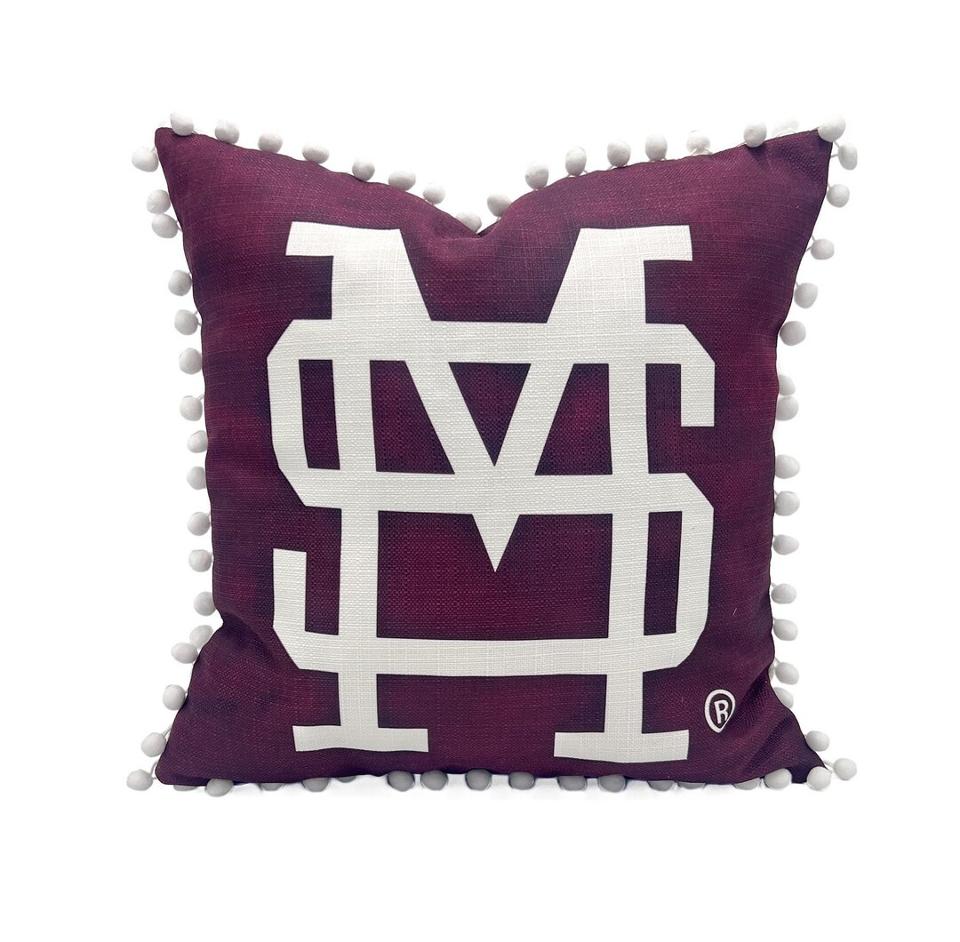 Mississippi State Pillow || MSU Pillow || Mississippi State Baseball - Etsy