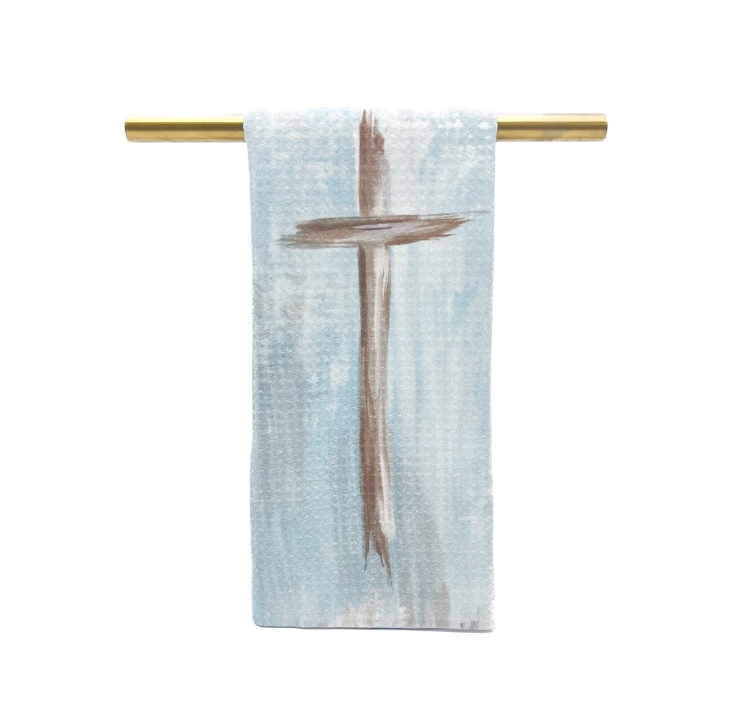 At the Cross Kitchen Towel || Cross Tea Towel - 740 - Etsy