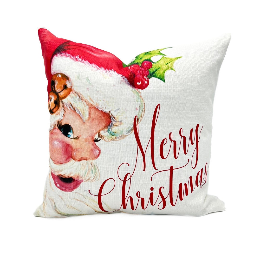Vintage Santa Pillow || Christmas Pillow || Christmas Decor - 035 - Etsy