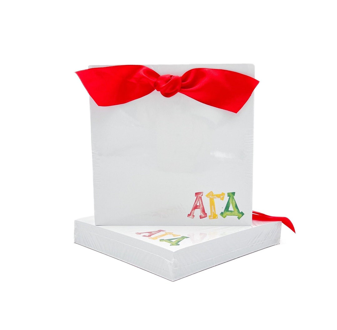 Alpha Gamma Delta Chunky Notepad || AGD Notepad || Sorority Notepad ...
