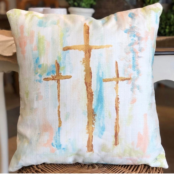 Cross Pillow - Etsy