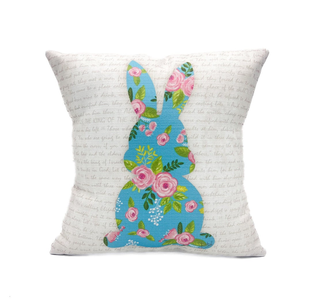 Easter Story Pillow || Bunny Pillow || Easter Decor - 177 - Etsy