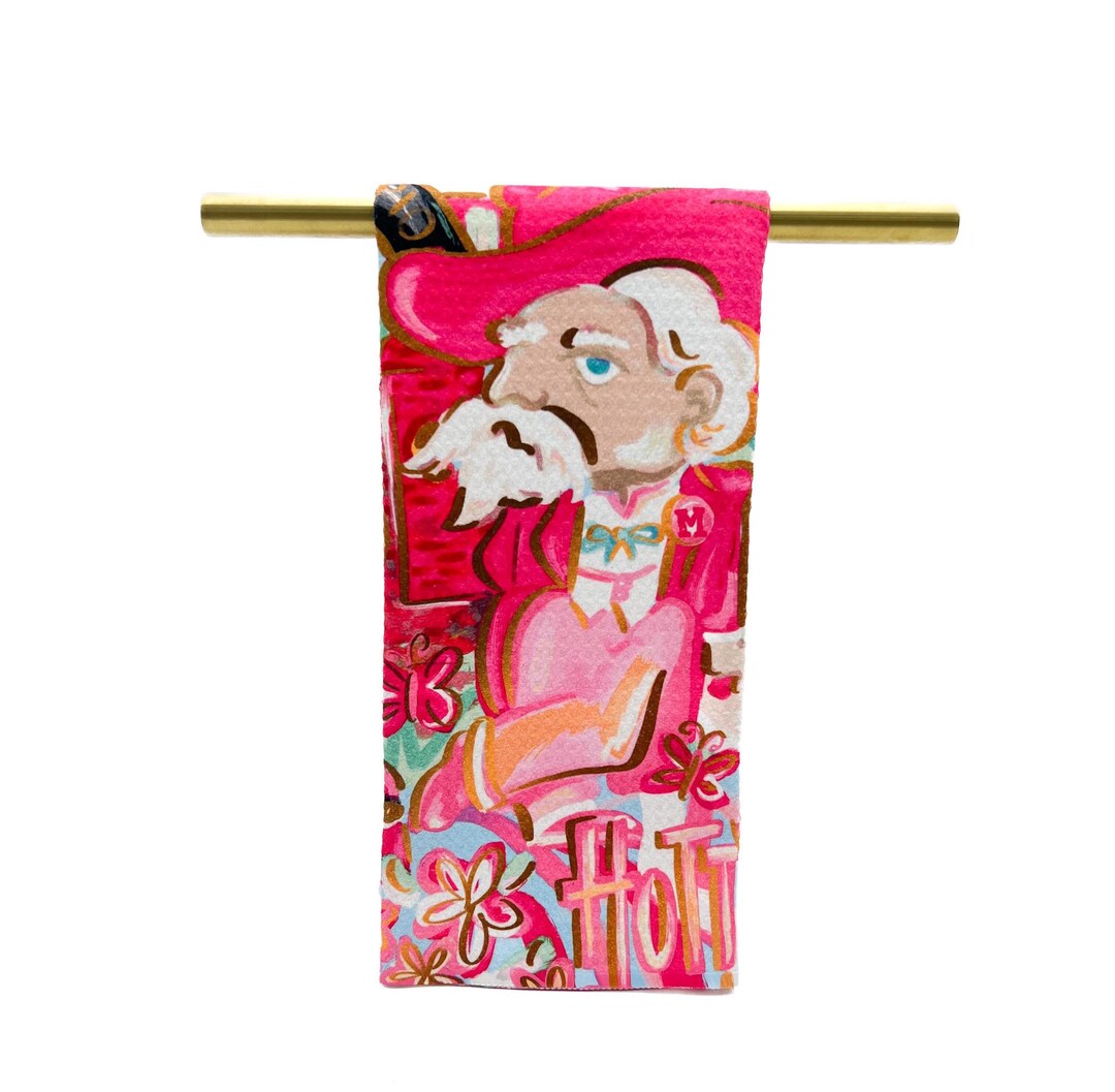 Pink See You in Oxford Tea Towel || Colonel Rebel Tea Towel || Rebel ...