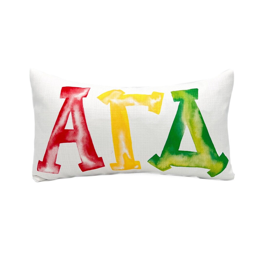 Alpha Gamma Delta Pillow || AGD Pillow || Greek Pillow - 249 - Etsy