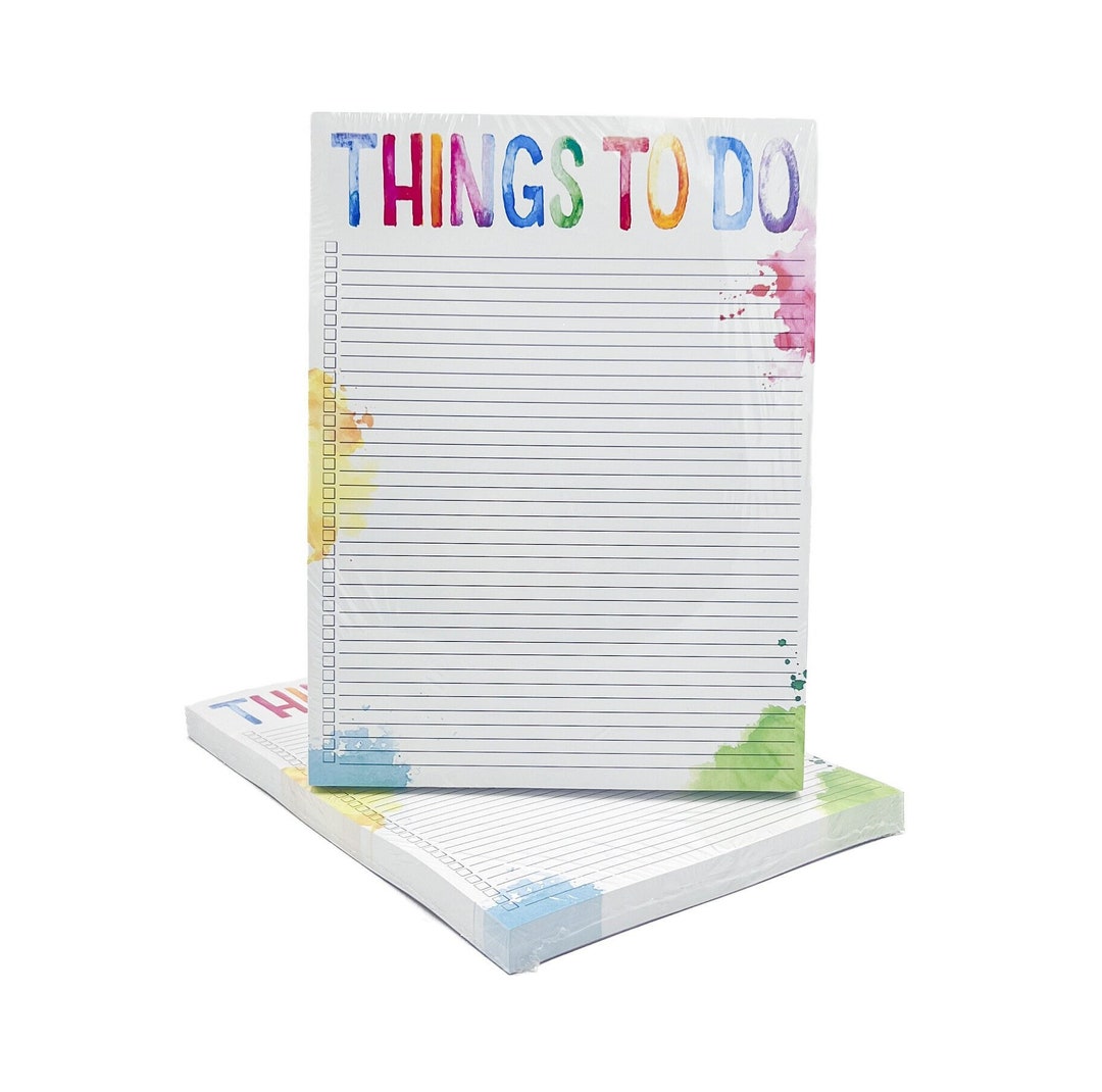 Things to Do Notepad || to Do List || Checklist Pad - Etsy