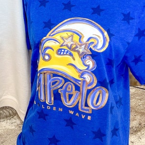Tupelo Golden Wave Gold Foil Tshirt - Etsy