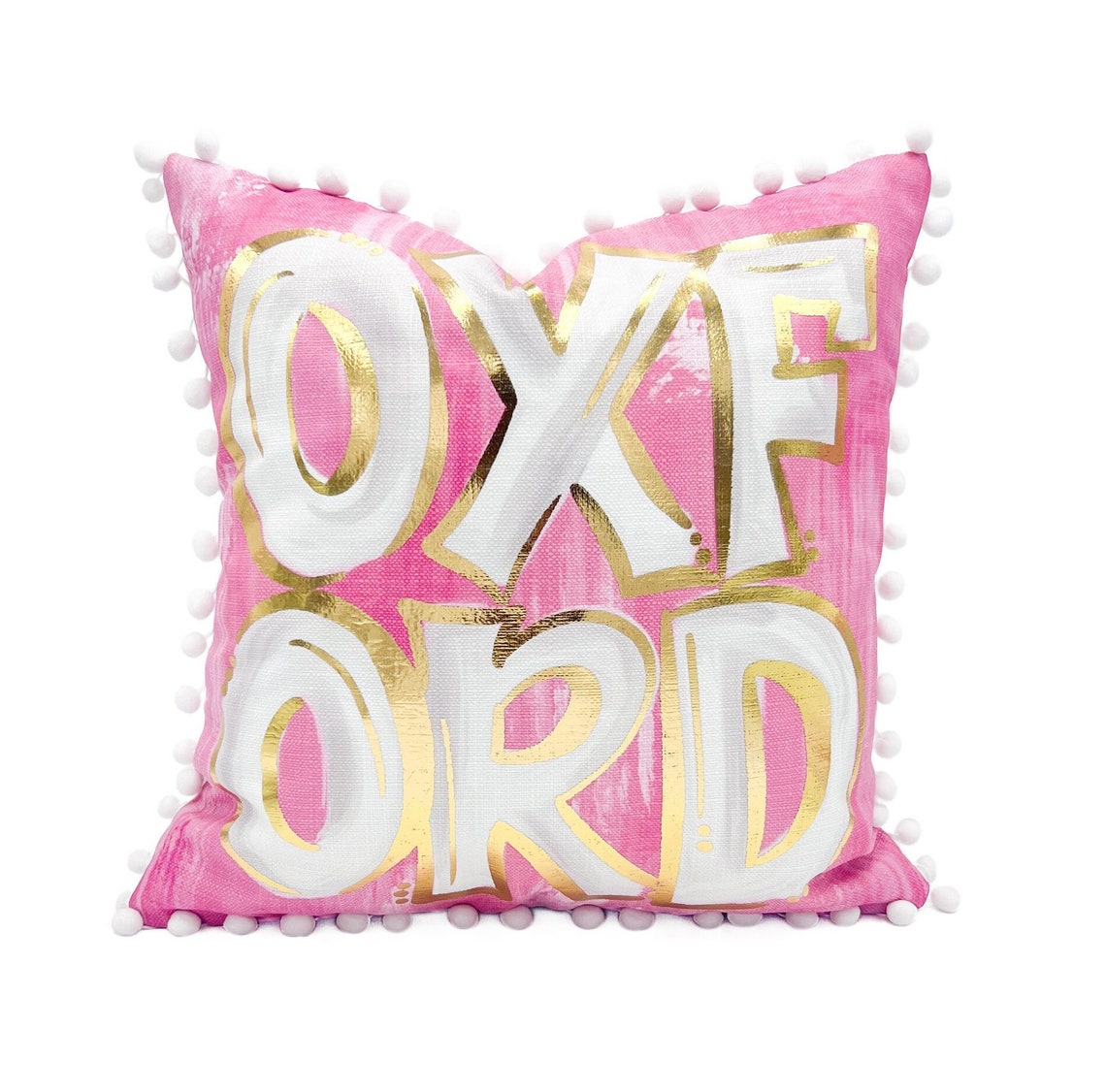 Pink OXFORD Pillow || Gold Foil Oxford Pillow - 1184 - Etsy