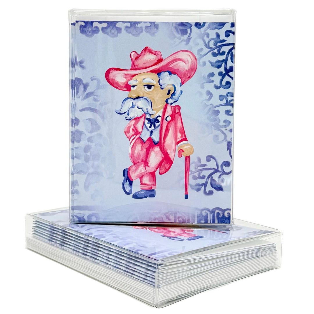 Chinoiserie Pink Rebel Folded Notes || Rebel Note Cards || Rebel ...