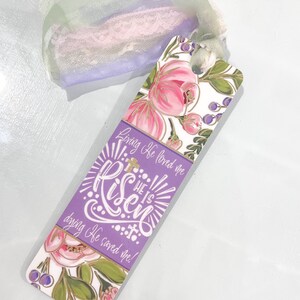 Bible Book Marks He is Risen Bookmark Easter Book Marks Easter Gift ...