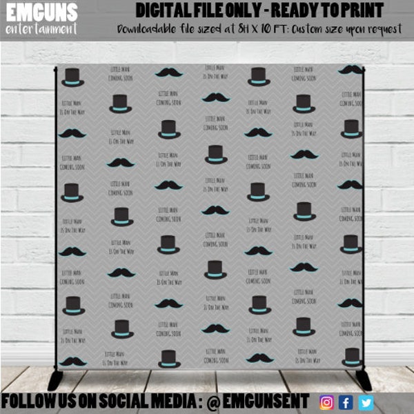 Little Man Backdrop - Etsy