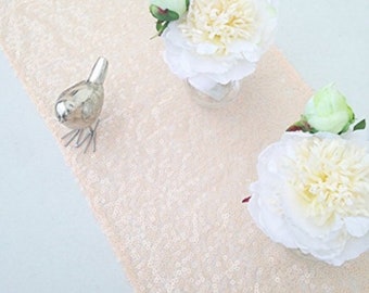 Peach table runner | Etsy