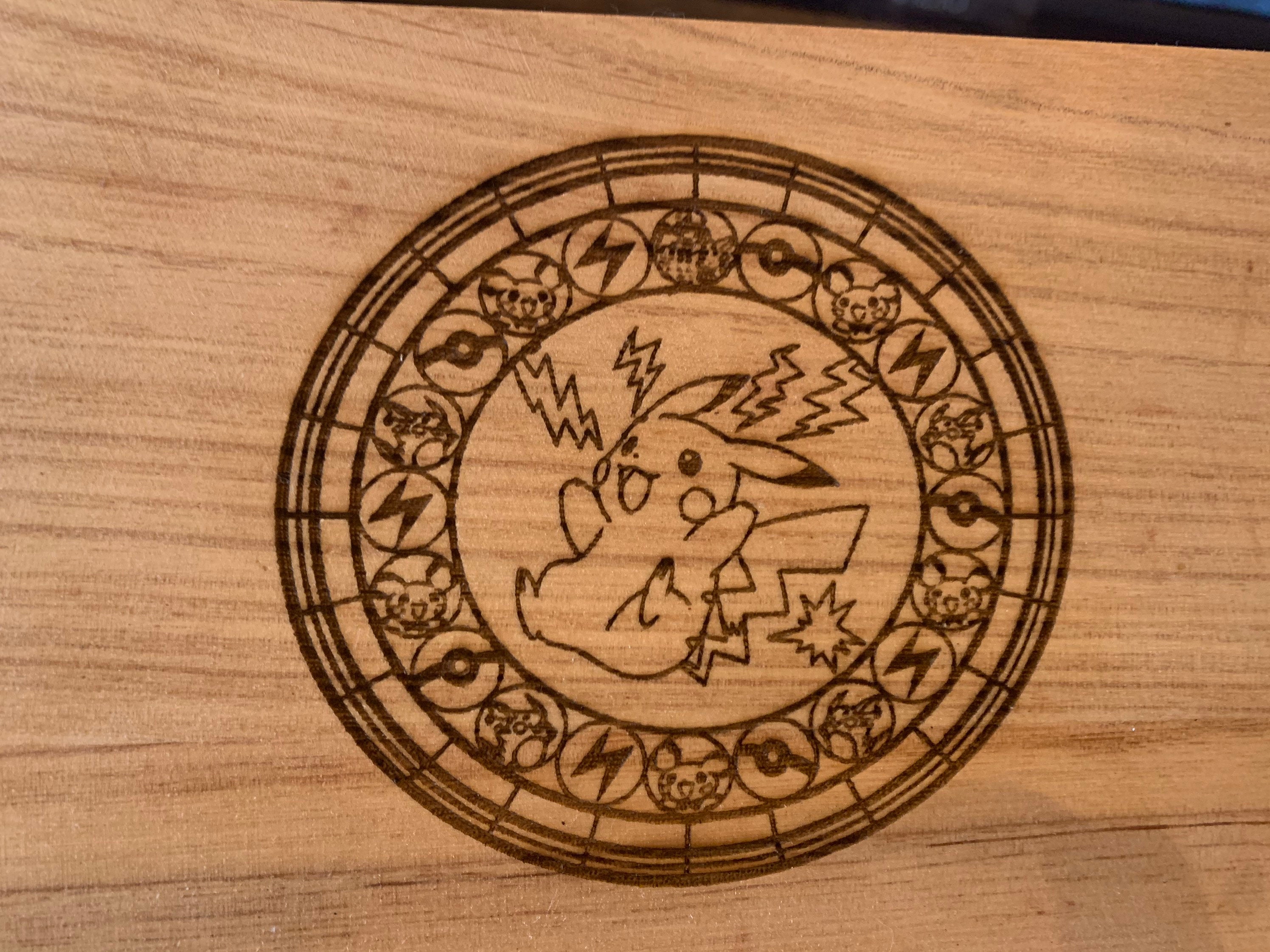 Special Pokemon Edition Engraved Wooden Boxes - Etsy