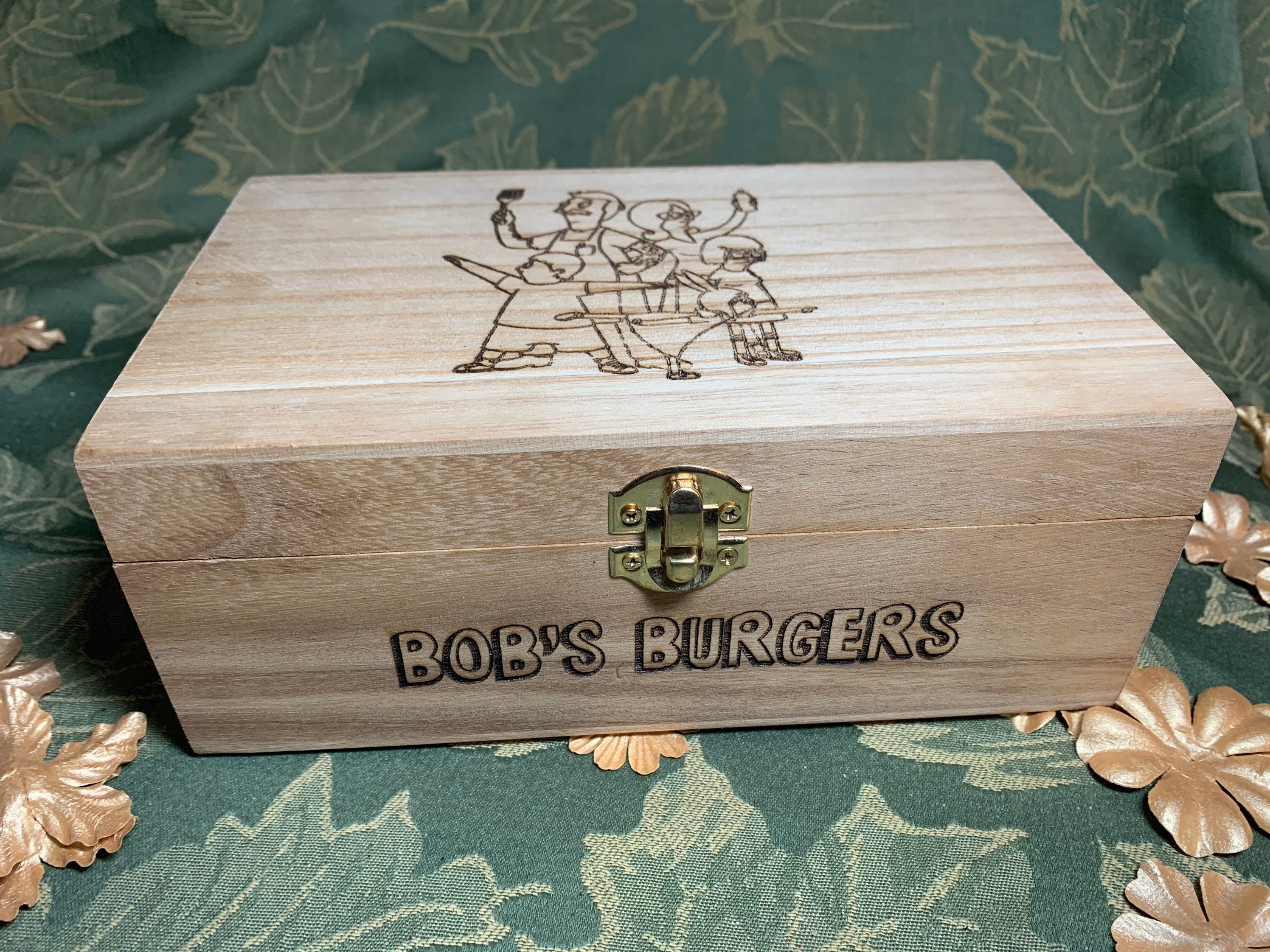 Bobs Burgers engraved wooden box gift box hinged lid | Etsy