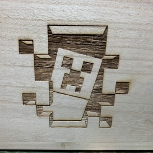 Minecraft Engraved Wooden Box - Etsy