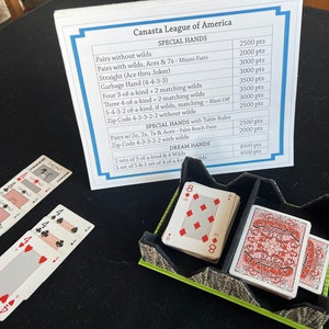 Real Canasta Special Hands Chart - Etsy