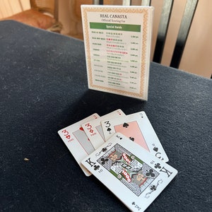 Canasta Special Hands Display for Table Top - Etsy