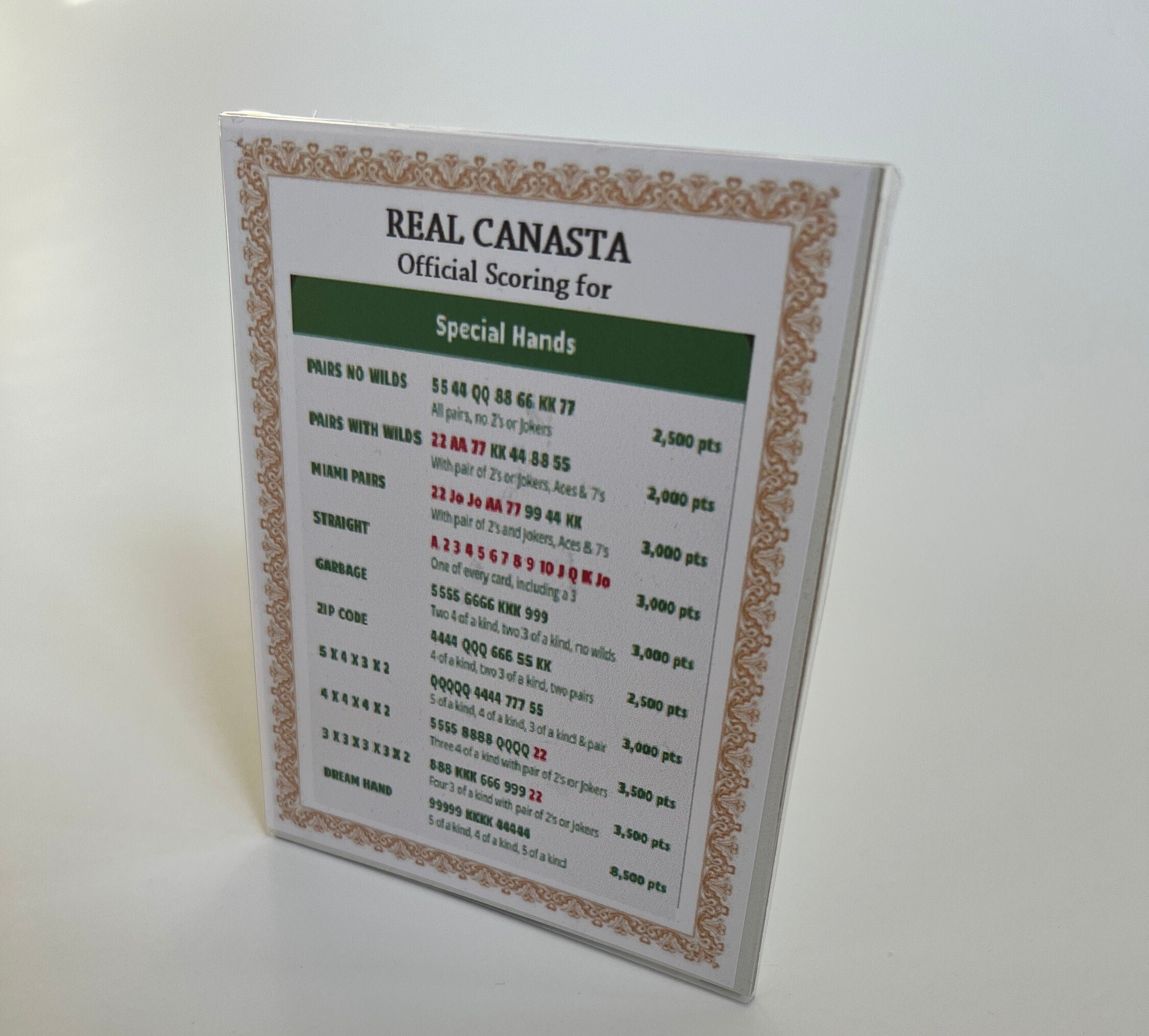 Canasta Special Hands Display for Table Top - Etsy